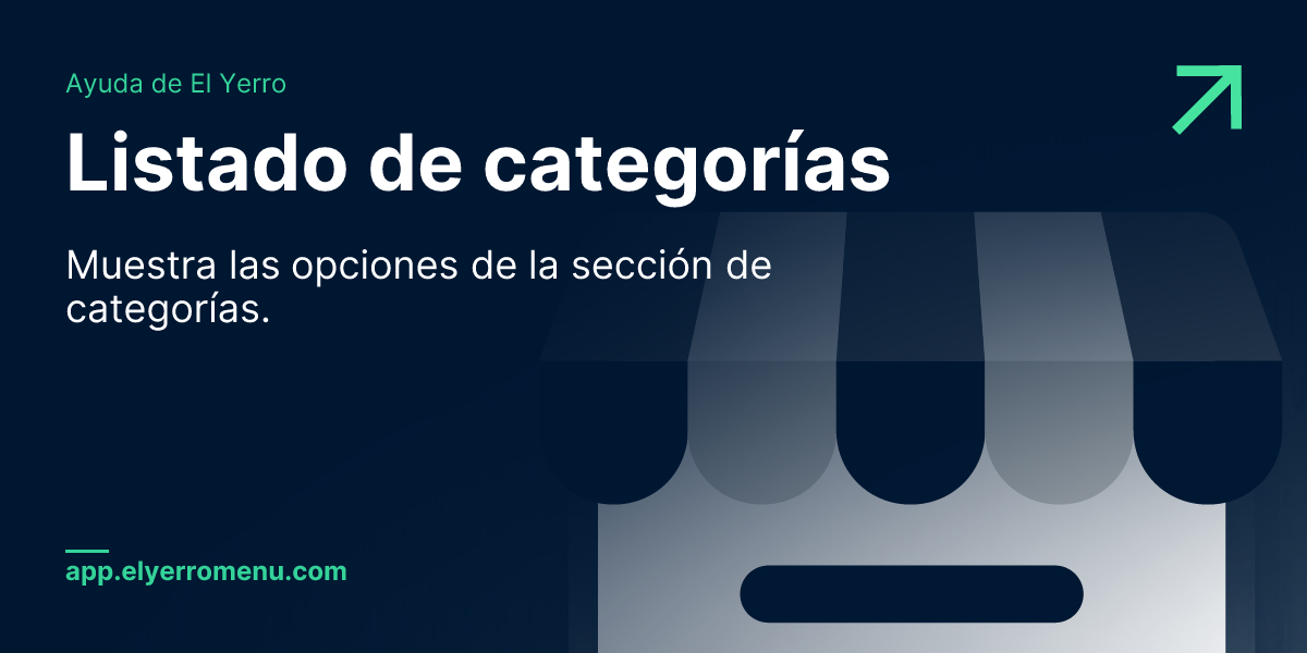 Listado De Categorias | El Yerro Menú - Catálogo digital